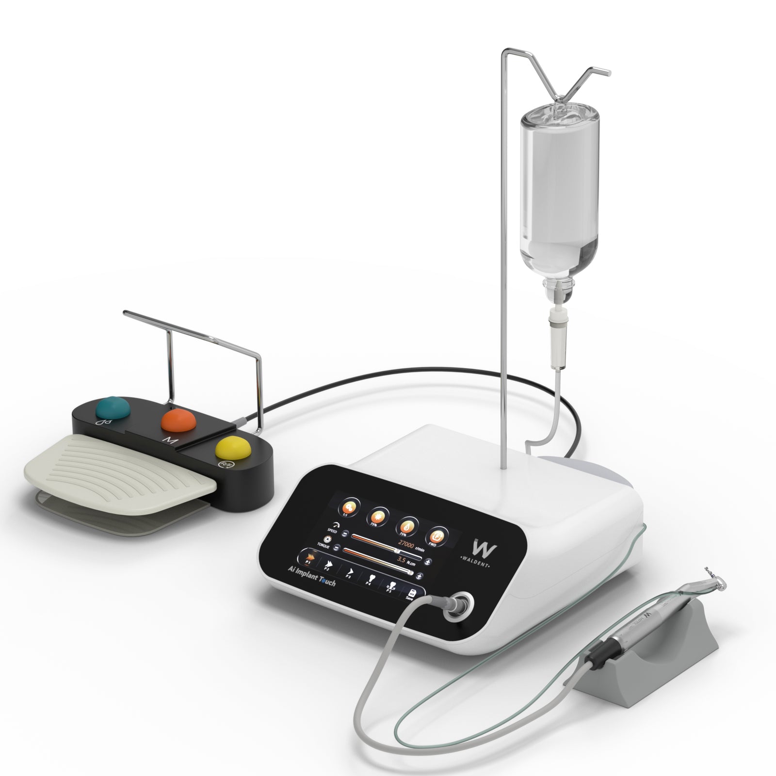 Waldent Ai Implant Touch Implant Motor With 1 Fiberoptic Implant Handp ...