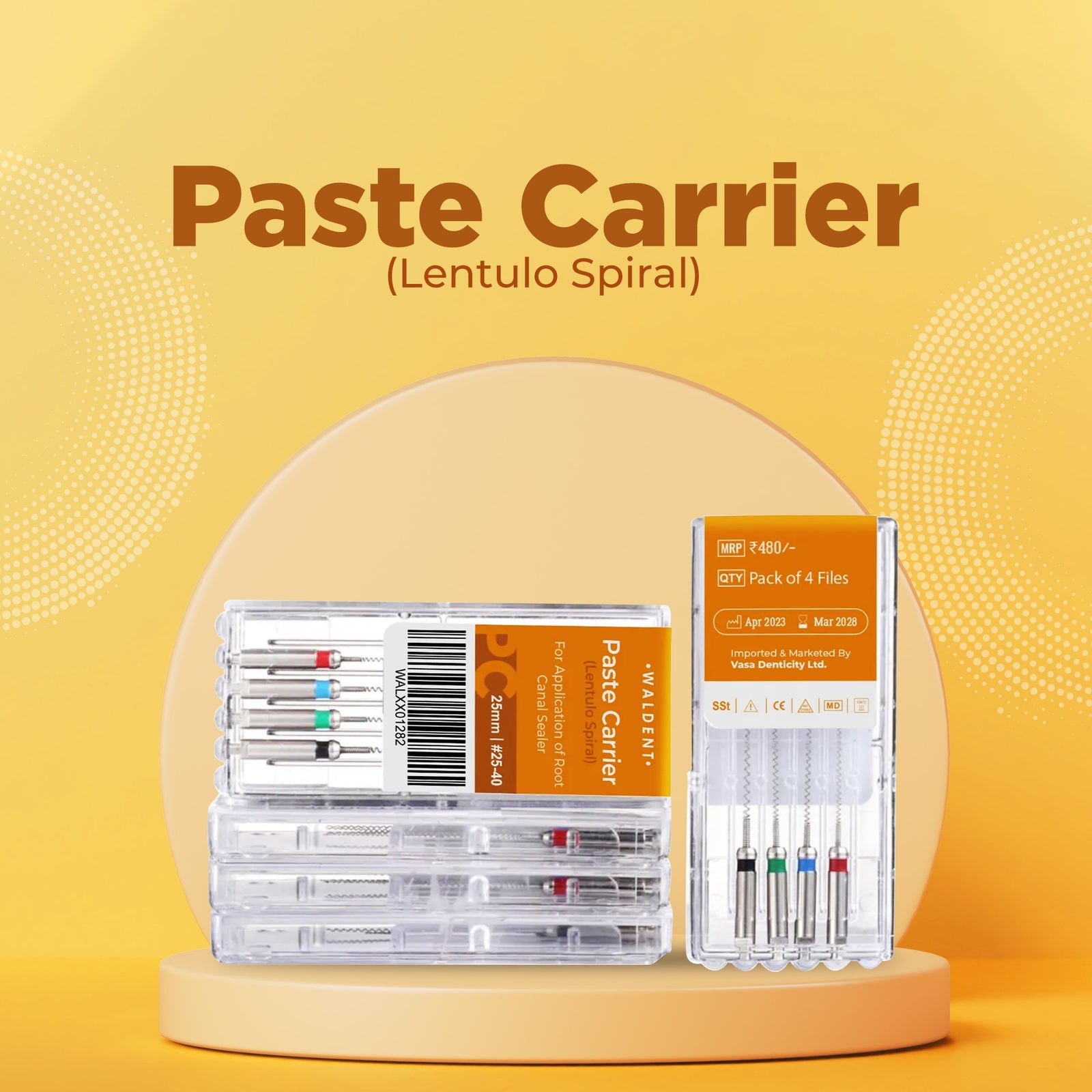 Waldent Paste Carrier (Lentulo Spiral) 25mm (Pack of 4) – Waldent.com