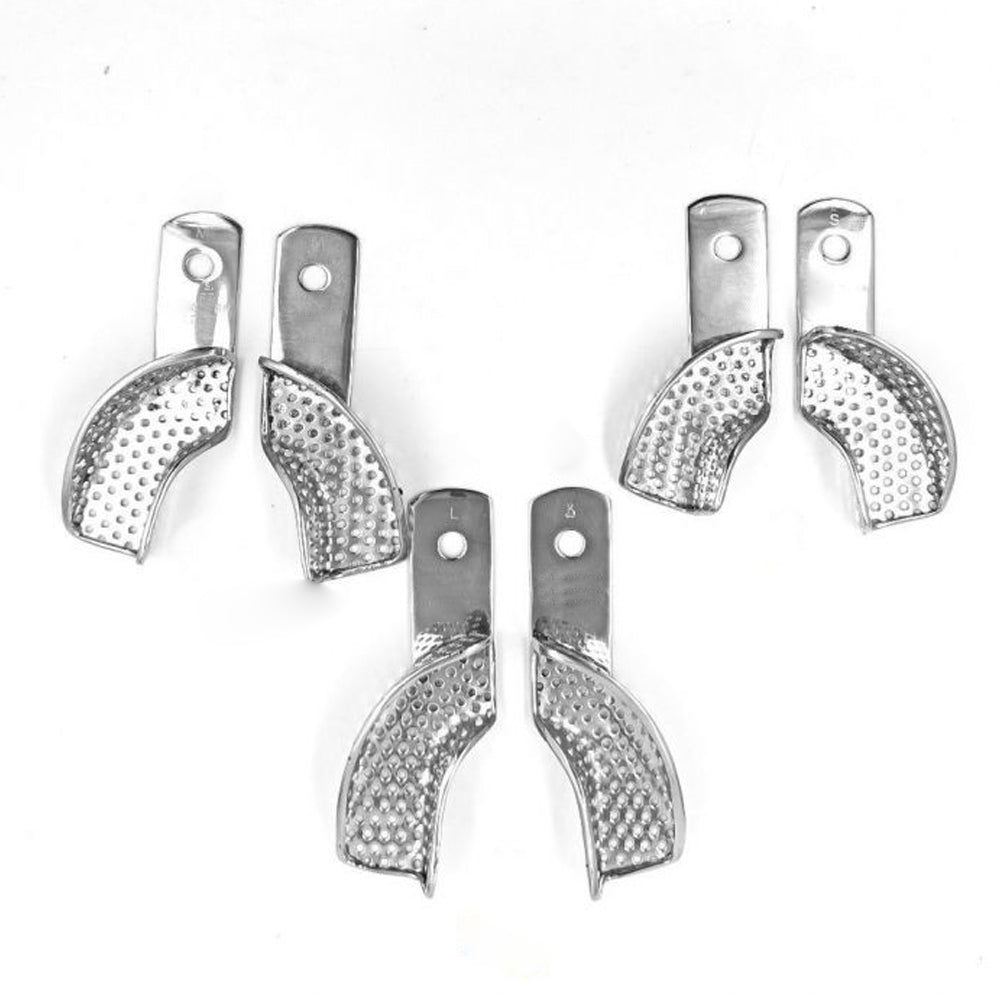 Waldent Perforated Rim Lock Dentulous Half Impression Trays (Set of 11 ...