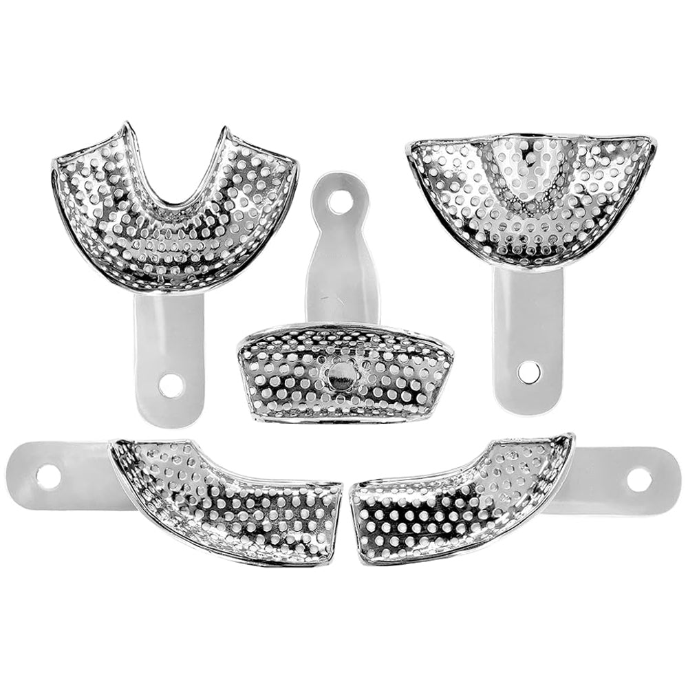 Waldent Perforated Rim Lock Dentulous Half Impression Trays (Set of 11 ...