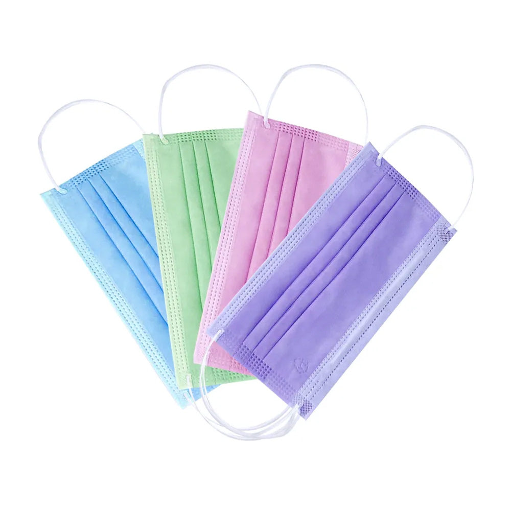 Waldent 3 Ply Mask - Multicolor (Pack of 50) – Waldent.com