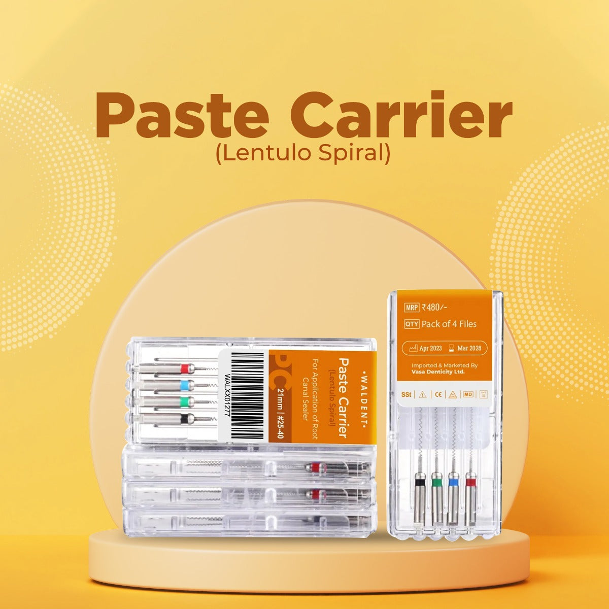 Waldent Paste Carrier (Lentulo Spiral) 21mm (Pack of 4) – Waldent.com