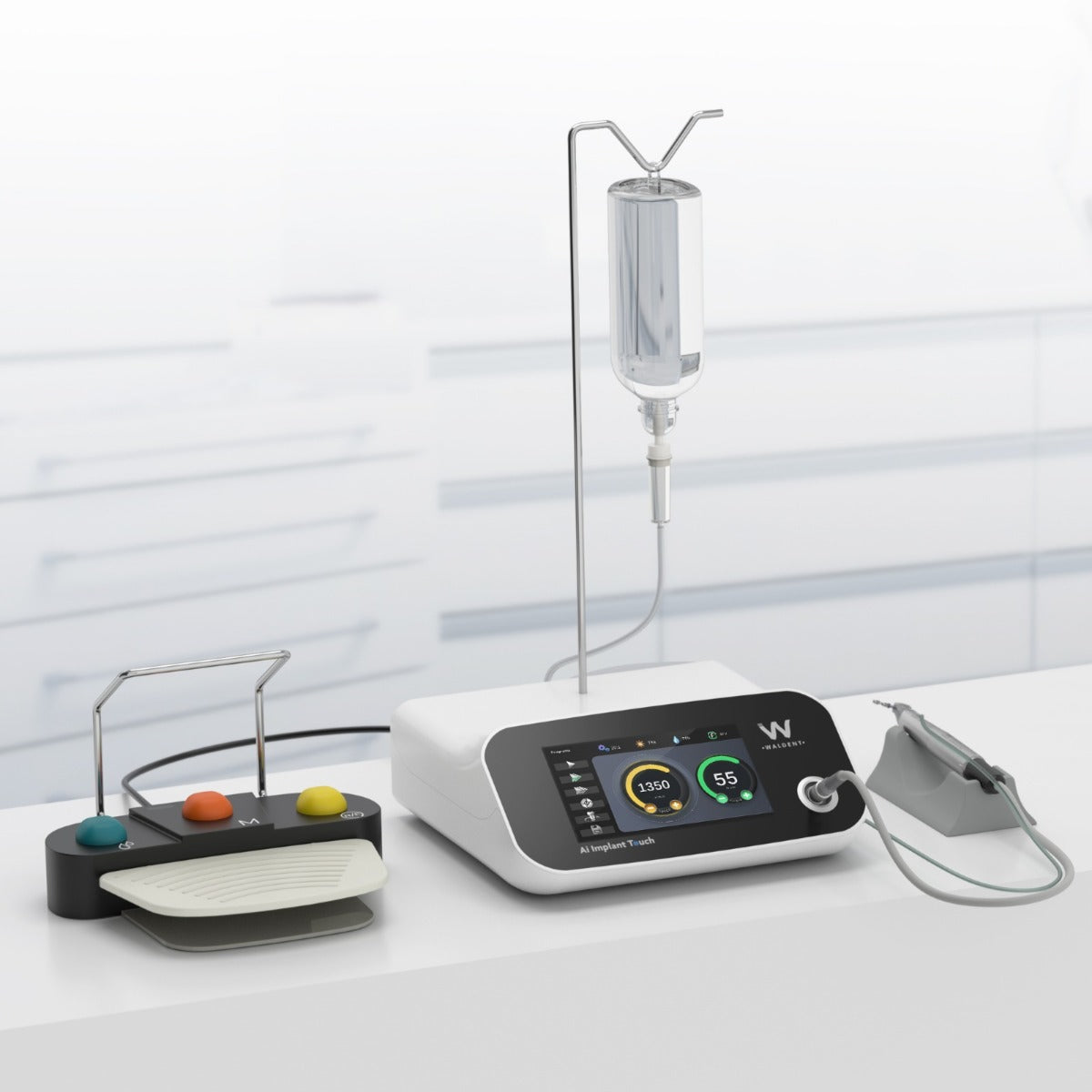 Waldent Ai Implant Touch Implant Motor With 1 Fiberoptic Implant Handp ...